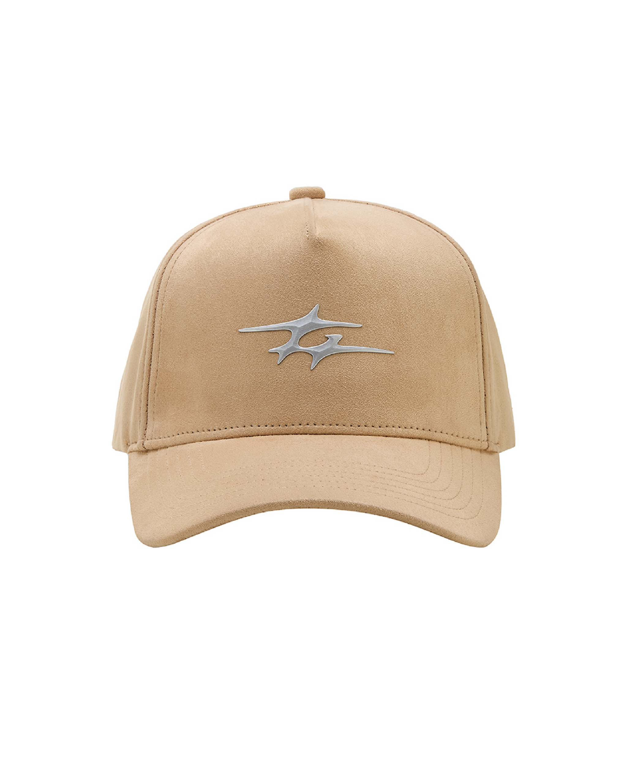 SUEDE LOGO CAP BEIGE