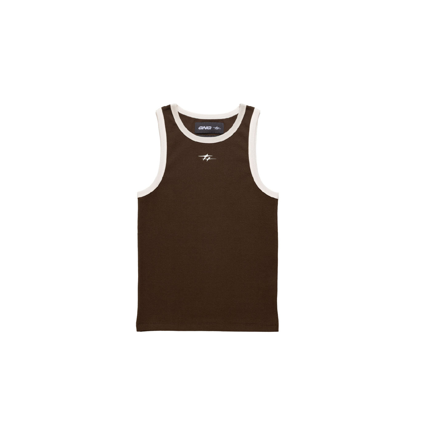 SKIN TANK TOP BROWN